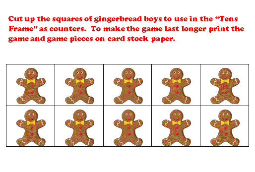 Christmas Math: Printable Tens Frame and Learning Math Video