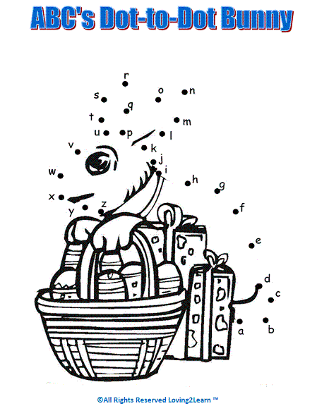 ABC’s Dot-to-Dot: Small Letters Printable Bunny and Learning Video