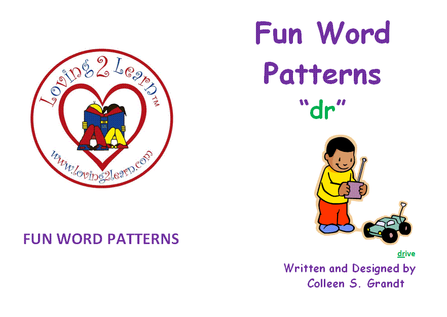 Phoneme Awareness Blends: Blend “Dr” Book and a Learn Along Video