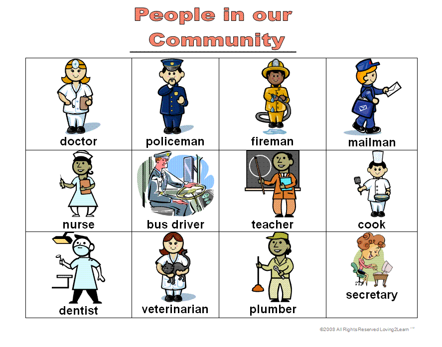 Learning New Words: People in our Community Words and Learning Videos